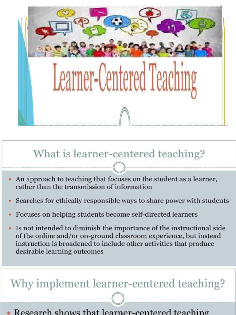 Key Traits of Learner-Centered Teaching | PDF | Learning | Pedagogy