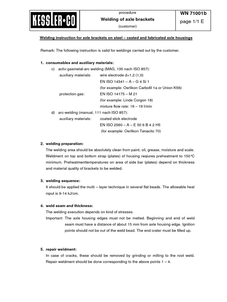 procedura saldatura Kessler | PDF
