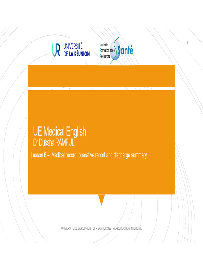 06 - Lecon - Medical Correspondence - I | PDF