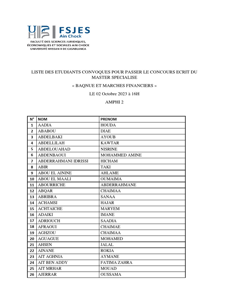 BMF Preselection | PDF