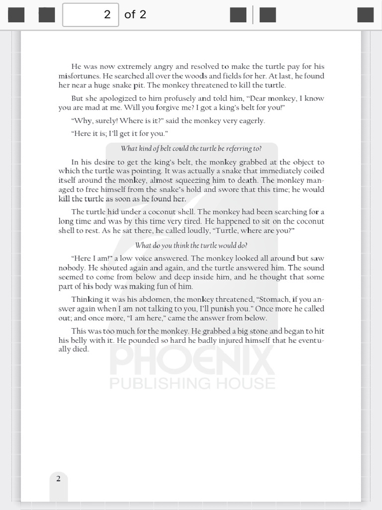 ECAS7C2023 U1L5 TheMonkeyandtheTurtle PDF | PDF