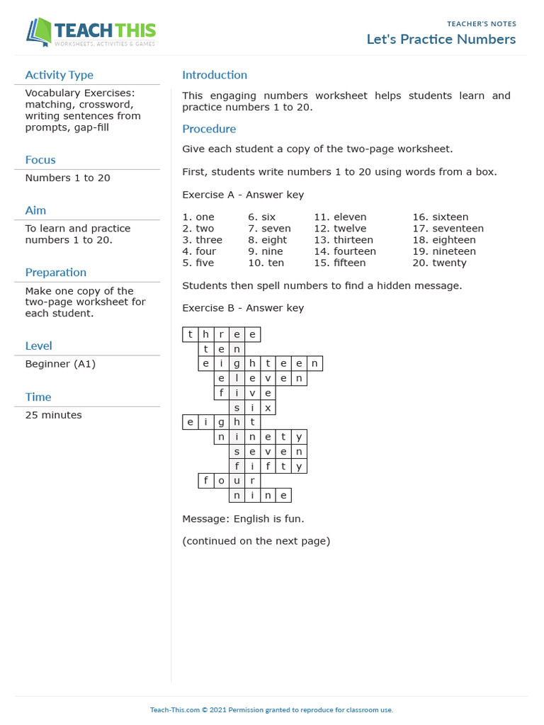 lets-practice-numbers | PDF