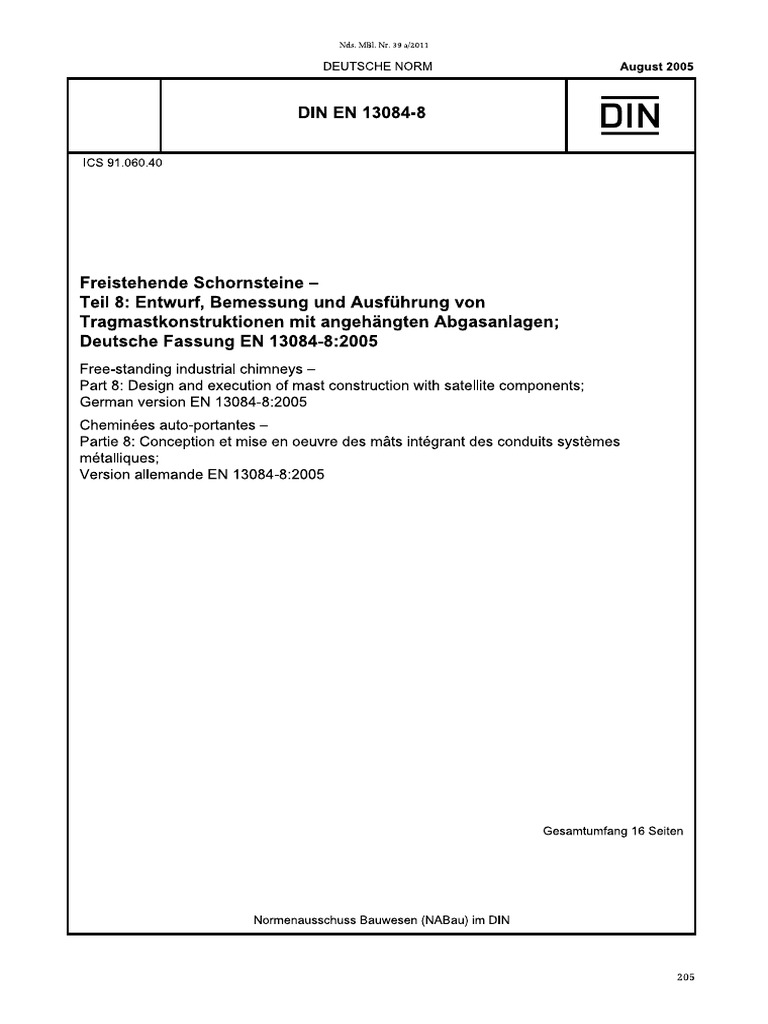Din en 13084-8 - 2005-08 | PDF