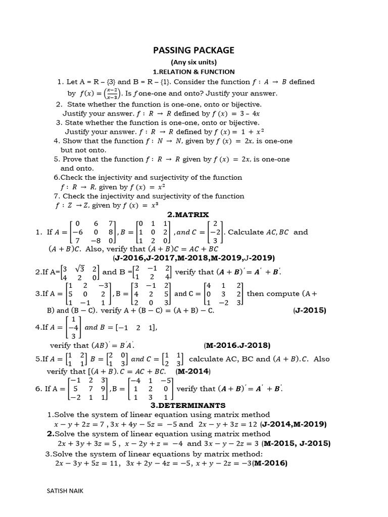 Iipu Maths Passing Package-Converted 1 | PDF