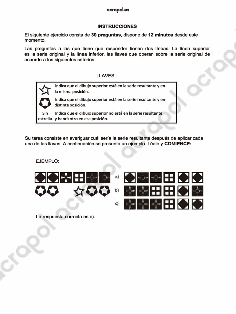 Psicotecnicos ACRAPOL | PDF