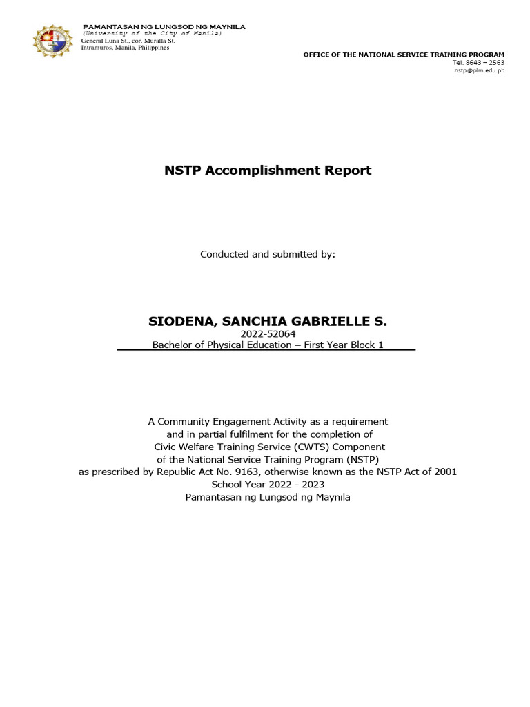 NSTP | PDF | Human Communication | Cognition