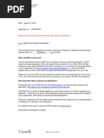 IRCC Consent Form for Personal Info Release | PDF | Government ...