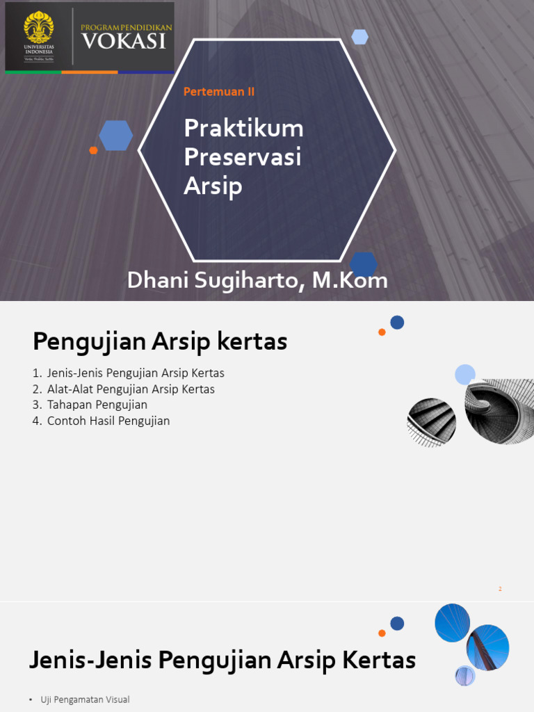 Praktikum Preservasi Arsip - Pengujian Arsip Kertas (15 Feb 2022) | PDF