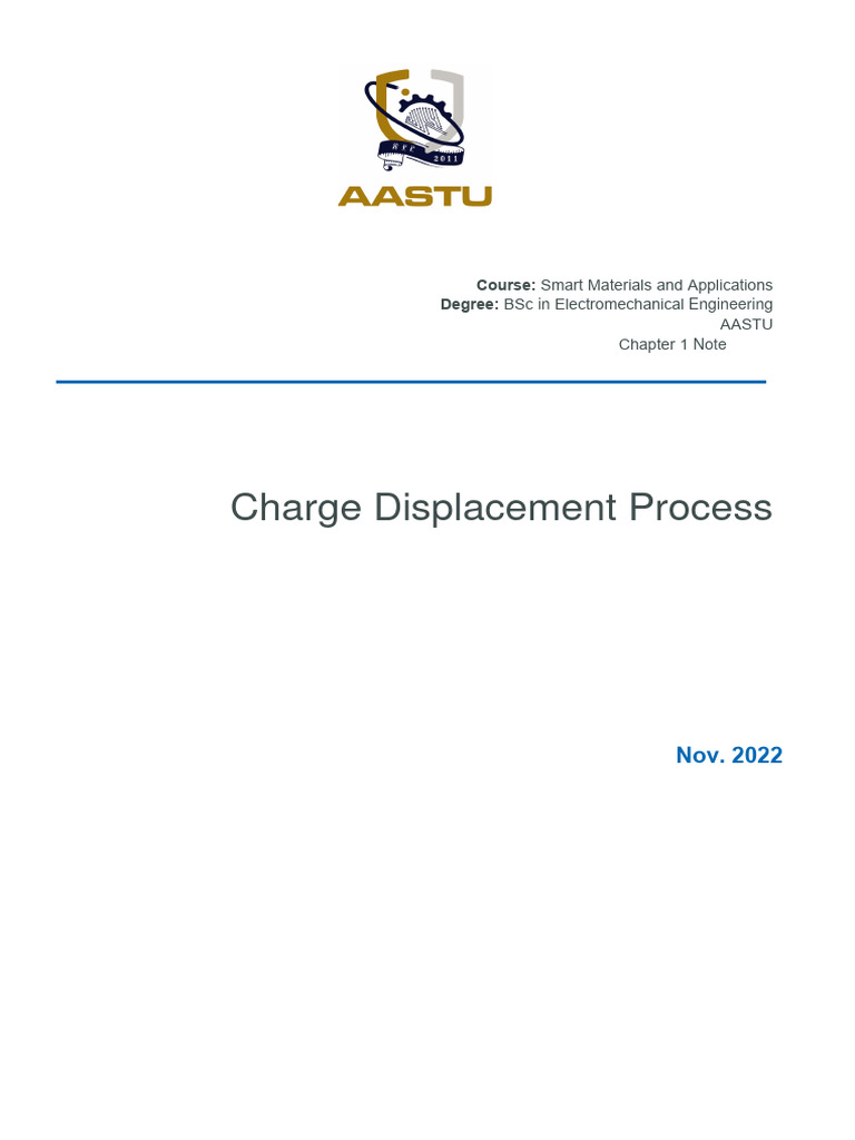 Charge Displacement Process | PDF