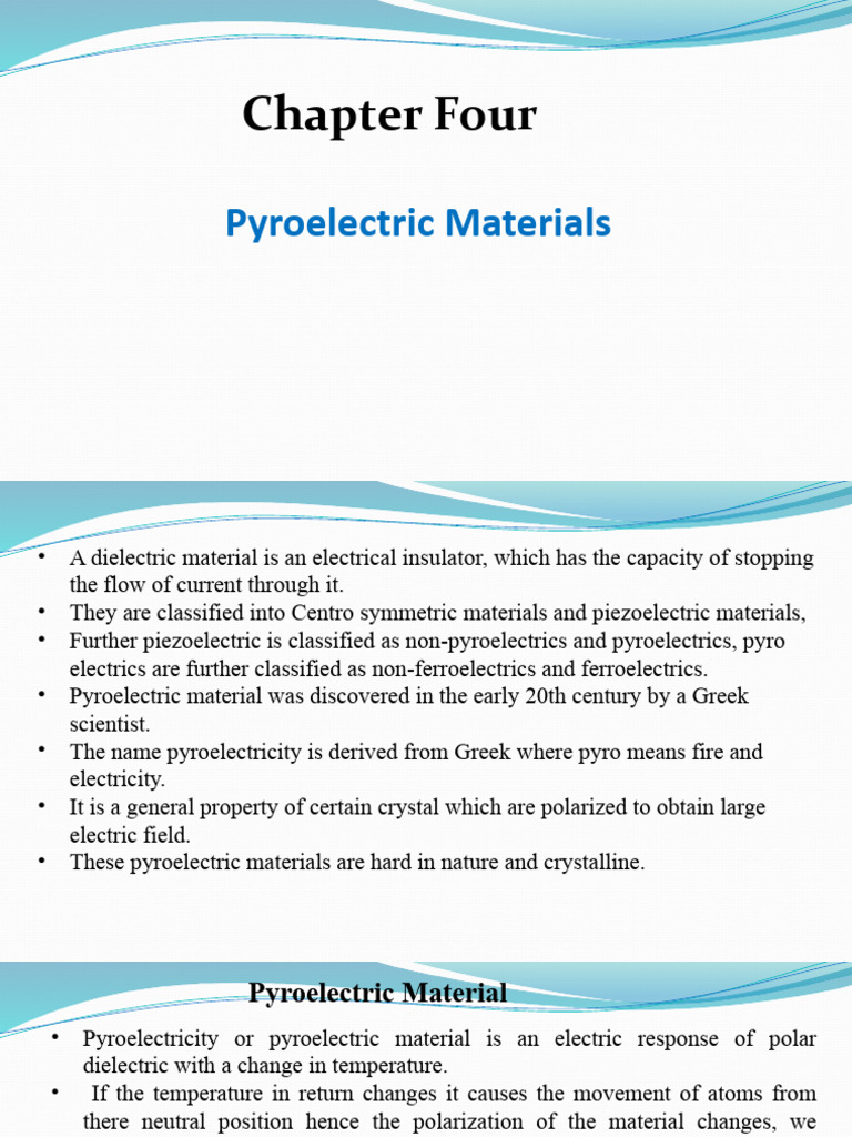 Chapter 4 - Pyroelectric_Material_Apllications | PDF