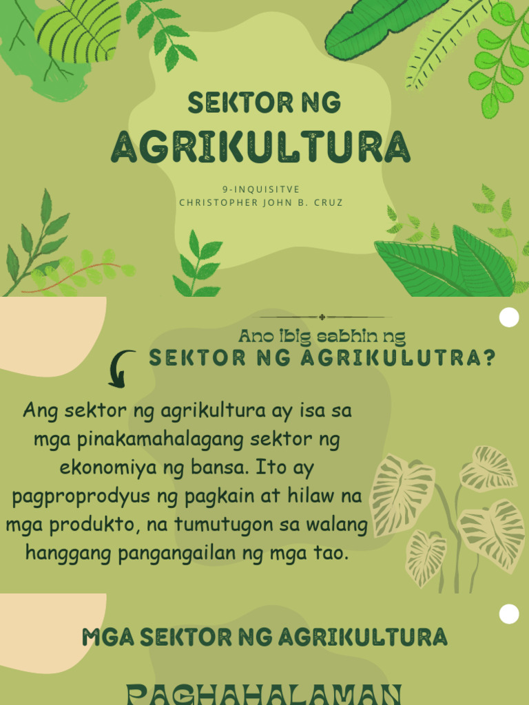 9-Inquisitive, Sektor NG Agrikultura | PDF