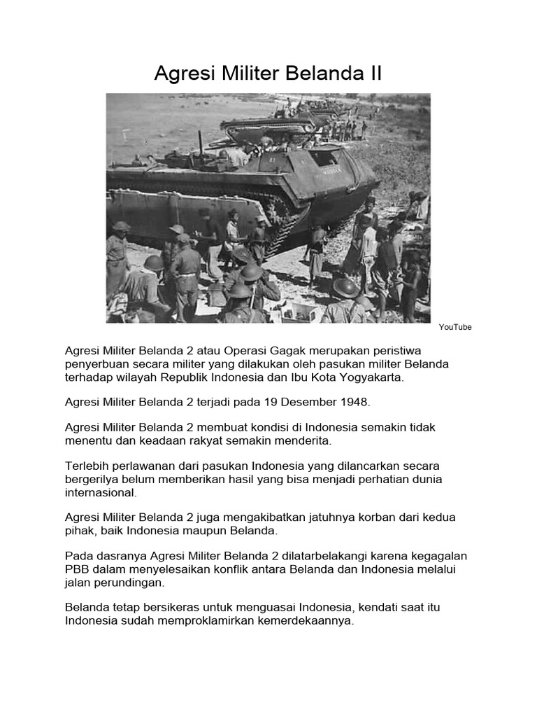 Agresi Militer Belanda II | PDF