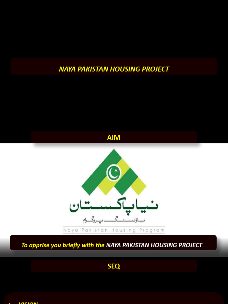Naya Pakistan Housing Project | PDF