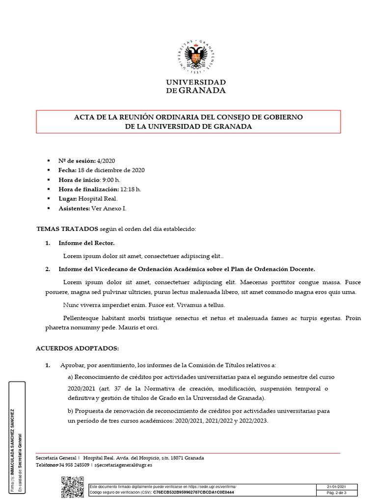 Ejemplo Actas - Breve - Firma Digital | PDF | Gobierno