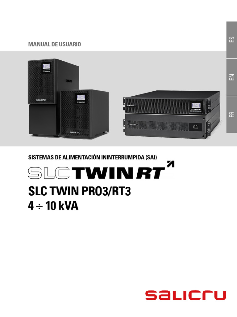 Manual Usuario SLC TWIN PRO3/RT3 | PDF | Calidad (comercial) | Inversor ...