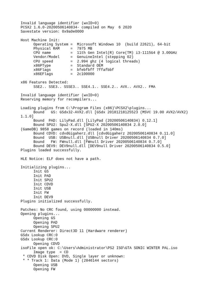 Emu Log | Download Free PDF | Booting | Bios