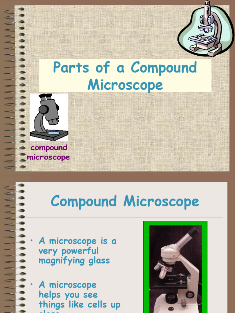 Parts and Function of a Compound Microscope | PDF
