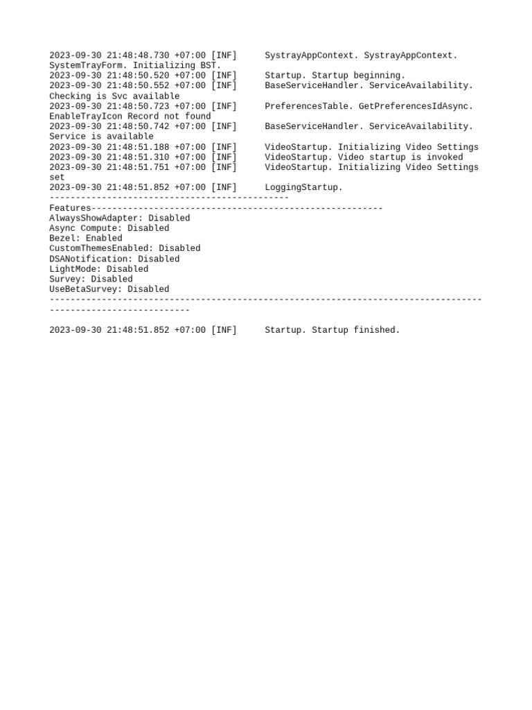 GCC Log Information 20230930 001 | PDF