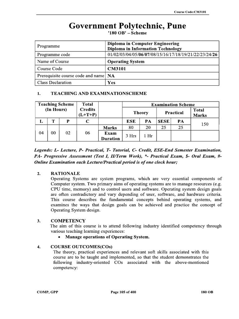 Operating System | PDF