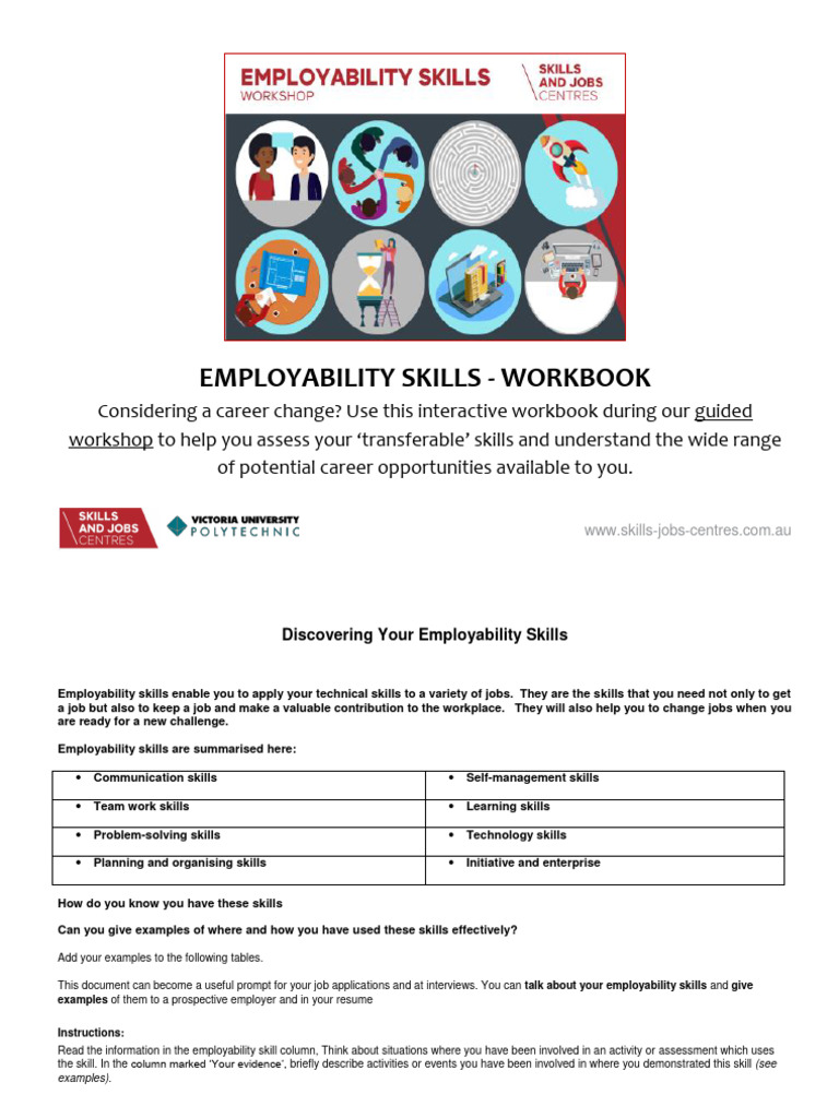 Employability-Skills-WORKBOOK | PDF