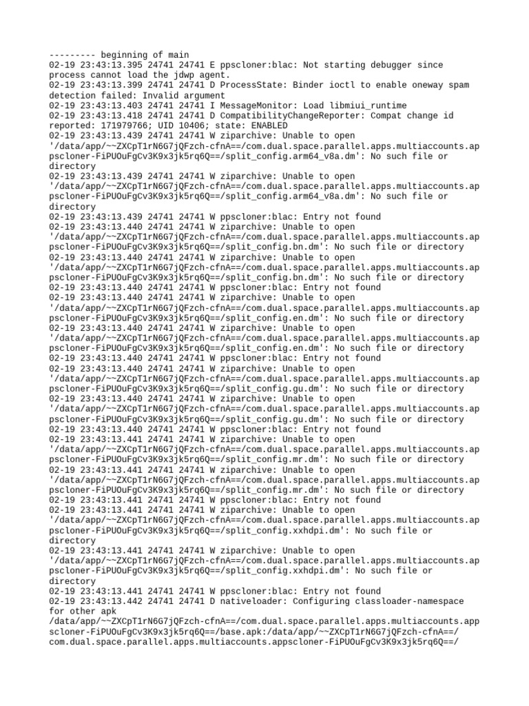 App Cloner Debugging Errors Log | PDF