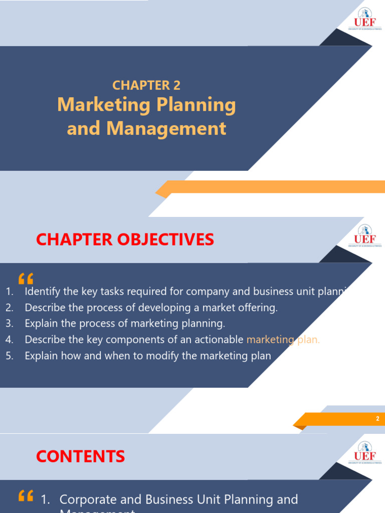 Chapter 2 Marketing Planning Pdf