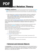 Connection Between Object Relations Theory and Attachment Theory | PDF ...