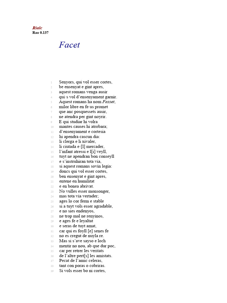 Facet | PDF