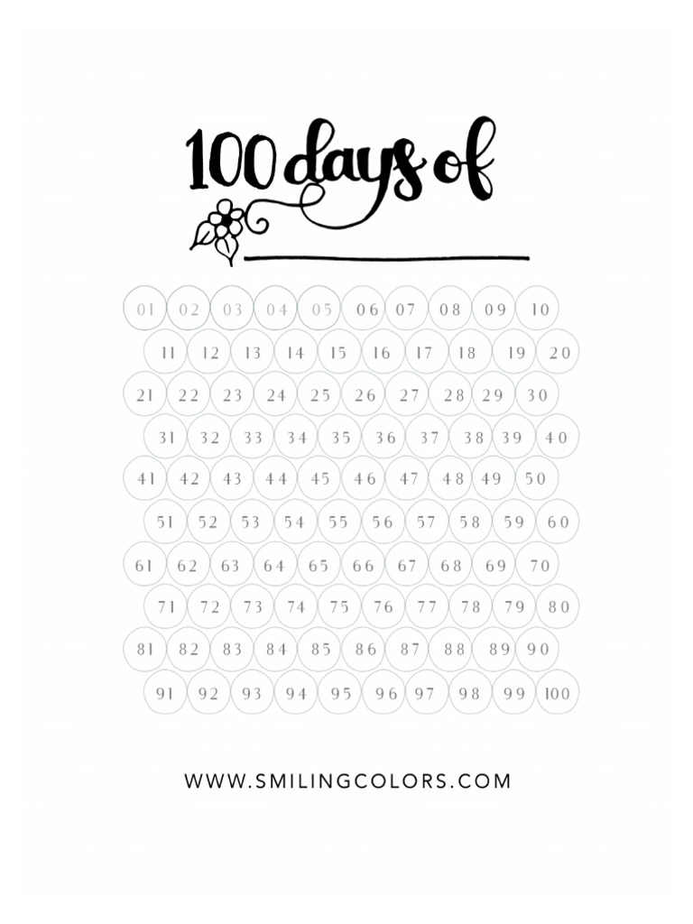 Goal Tracking Printable | PDF