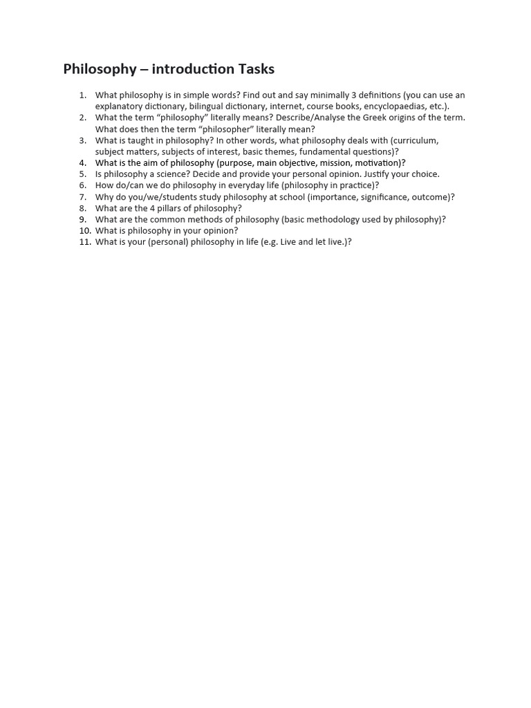 Introduction to Philosophy Basics | PDF