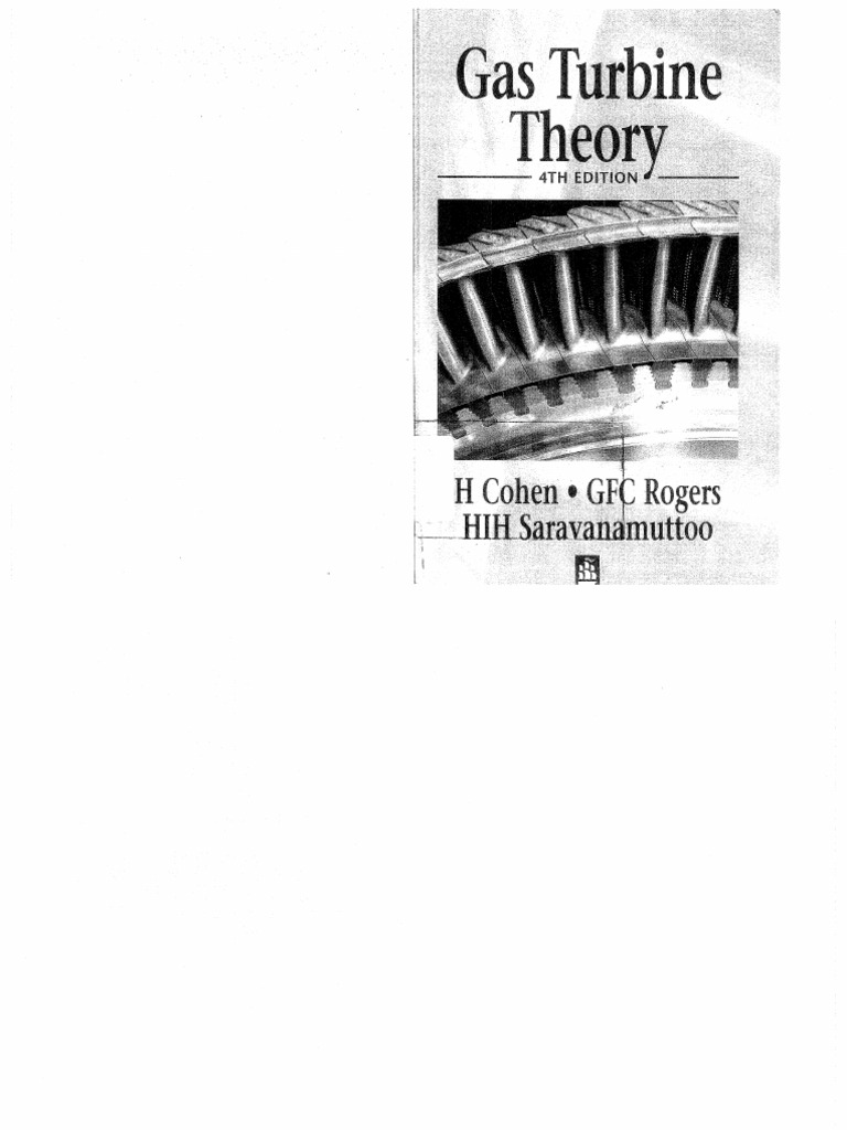 Henry Cohen G F C Rogers H I H Saravanamuttoo Gas Turbine Theory | PDF
