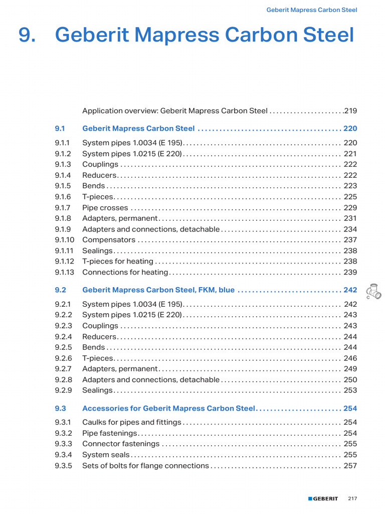 09_Geberit Mapress Carbon Steel | PDF | Pipe (Fluid Conveyance) | Water