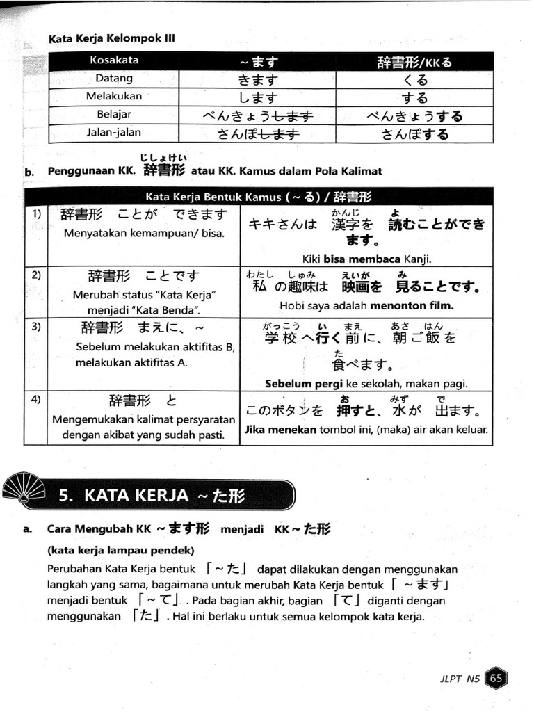 JLPT N5 4 | PDF
