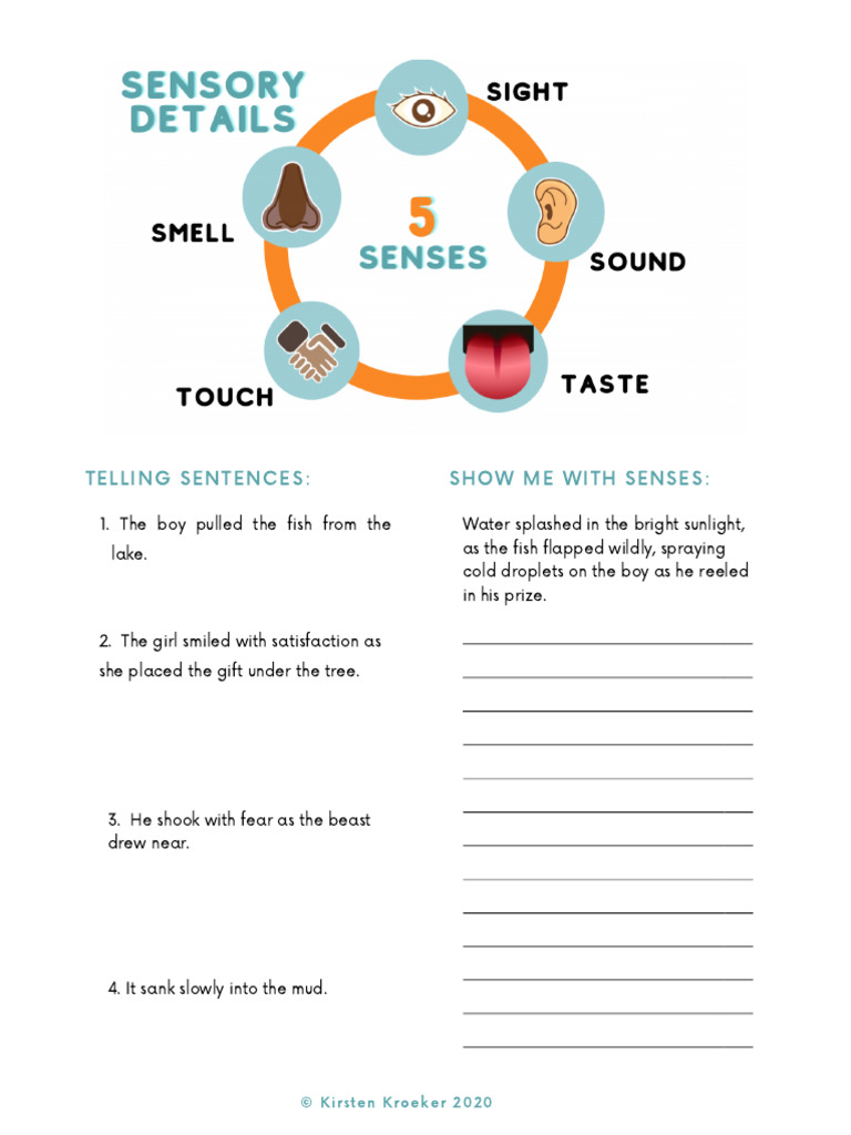 SensoryDetailsWorksheet 1 | PDF