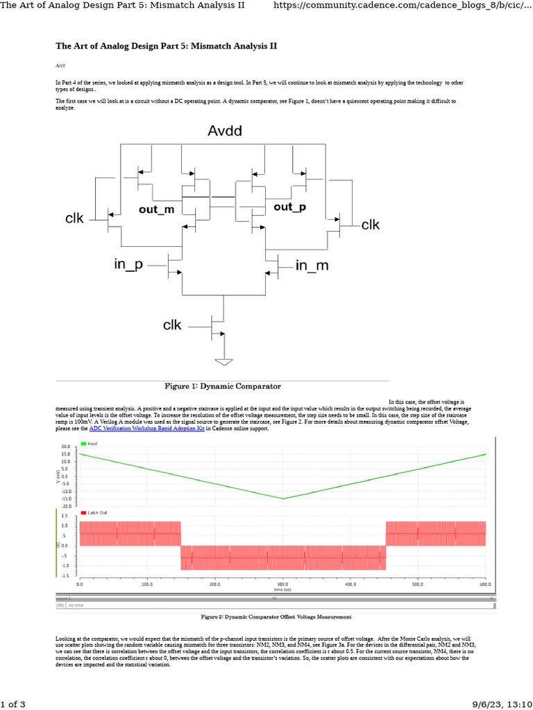 The Art of Analog Design Part 5 Mismatch Analysis II - Analog - Custom Design - Cadence Blogs ...