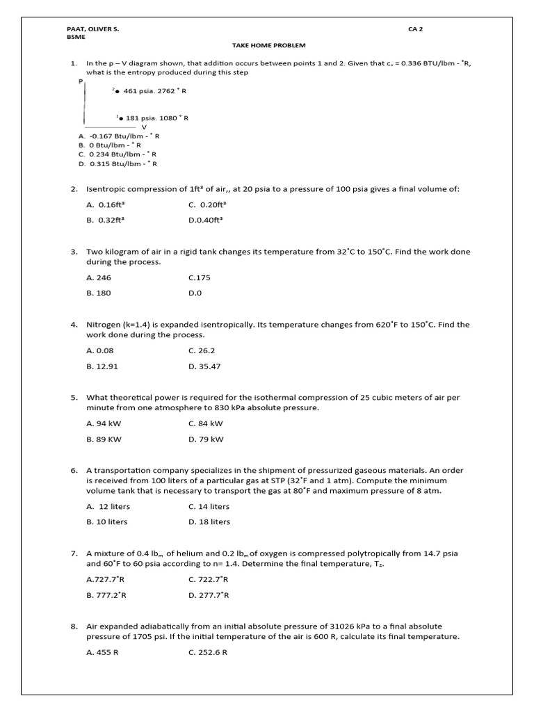 Thermo 2 Pdf Gases Pressure
