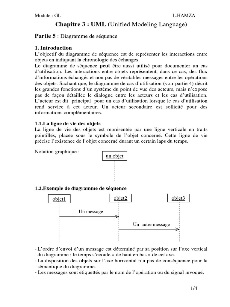 Chapitre 3 Partie 5 - Diagramme de Sequence | PDF