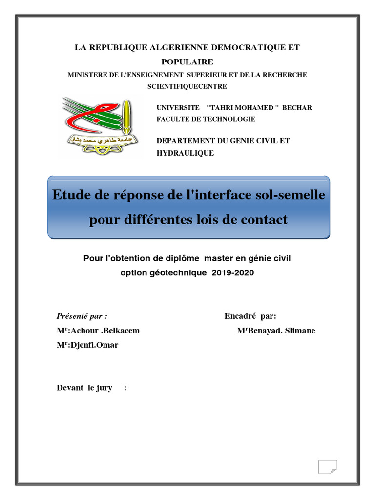 Memoire Final Et Corrigé | PDF