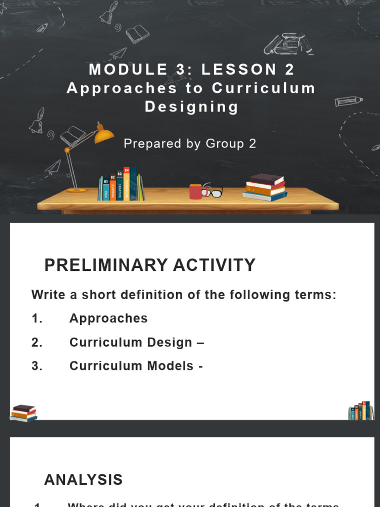 Approaches to Curriculum Design | PDF