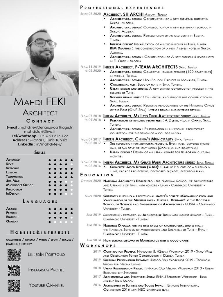 Mahdi FEKI - Architect - CV 2023 | PDF