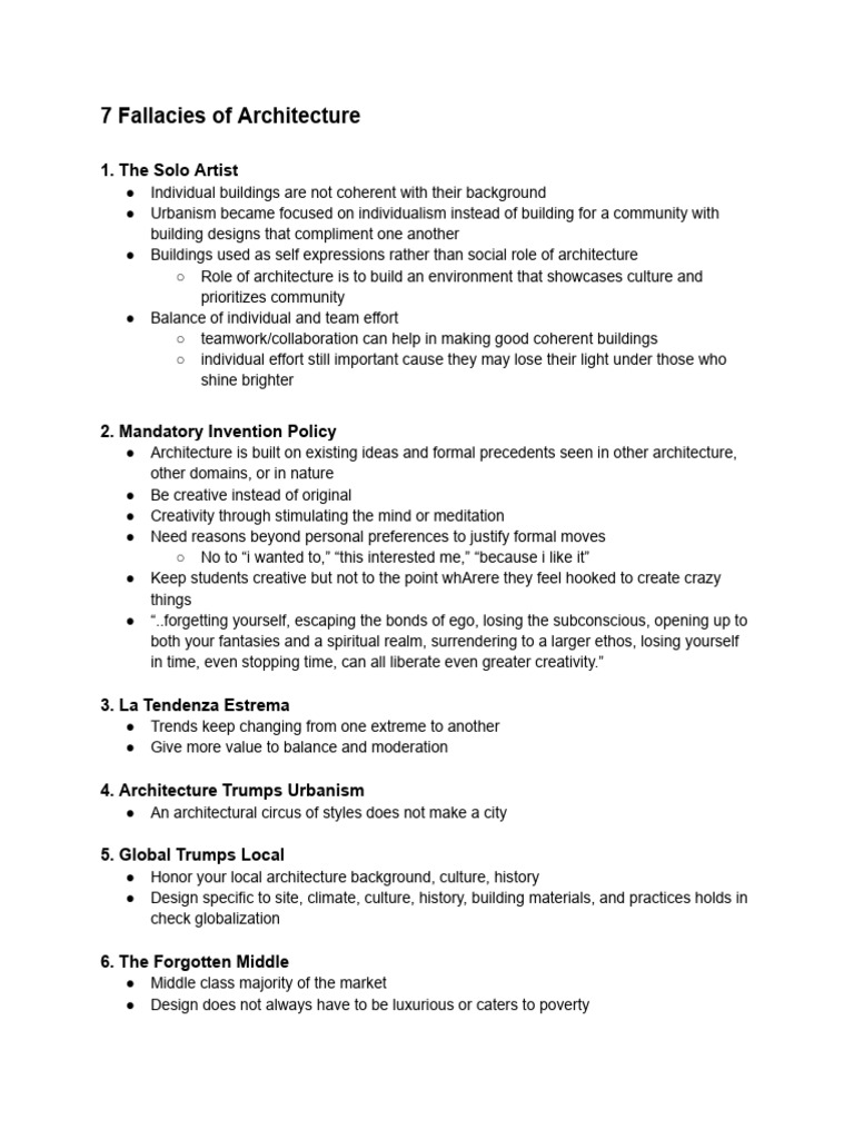 7 Fallacies of Architecture | PDF