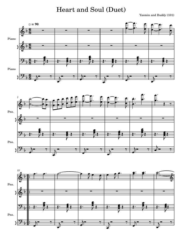 Heart - and - Soul - Piano Duet | PDF
