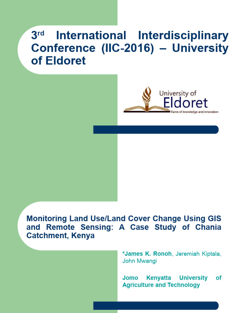 GIS Analysis of Land Use Change in Kenya | PDF
