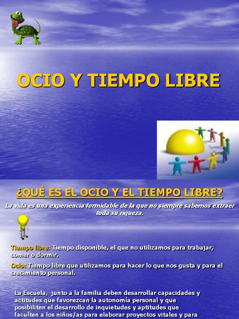 Ocio y Tiempo Libre: Definición y Beneficios | PDF | Ocio | Desarrollo ...