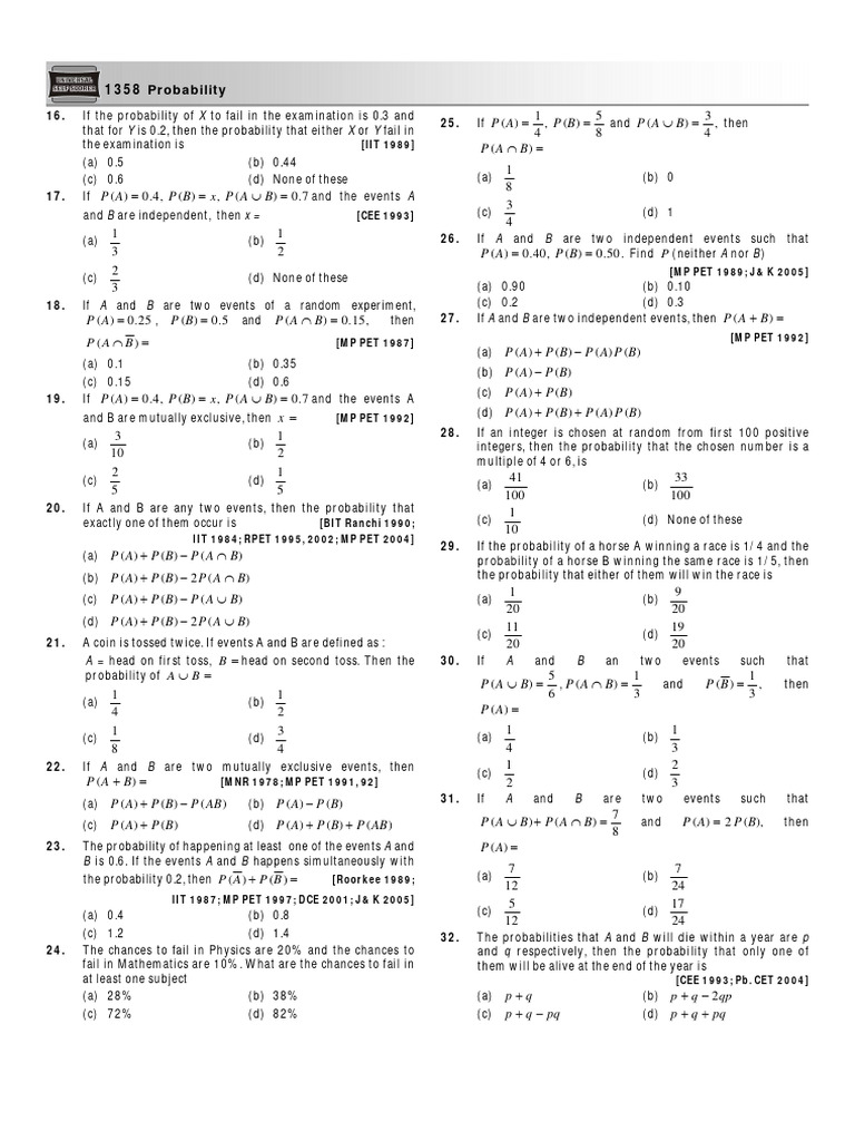 Probability - (Part 2) | PDF