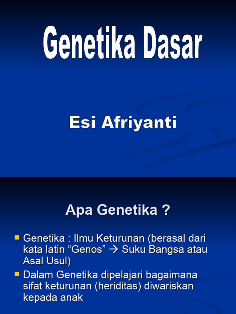 Genetika | PDF
