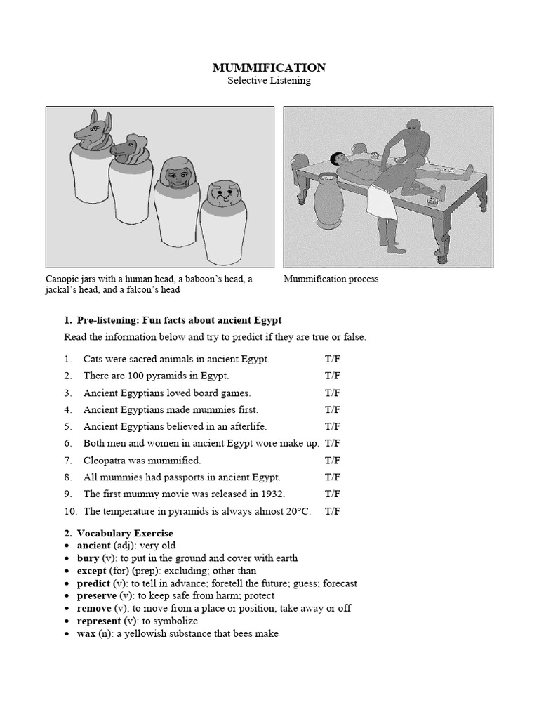 Mummification (SL) | PDF | Mummy | Ancient Egypt