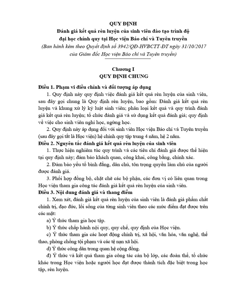 Quy-Che-Ren-Luyen 3 | PDF