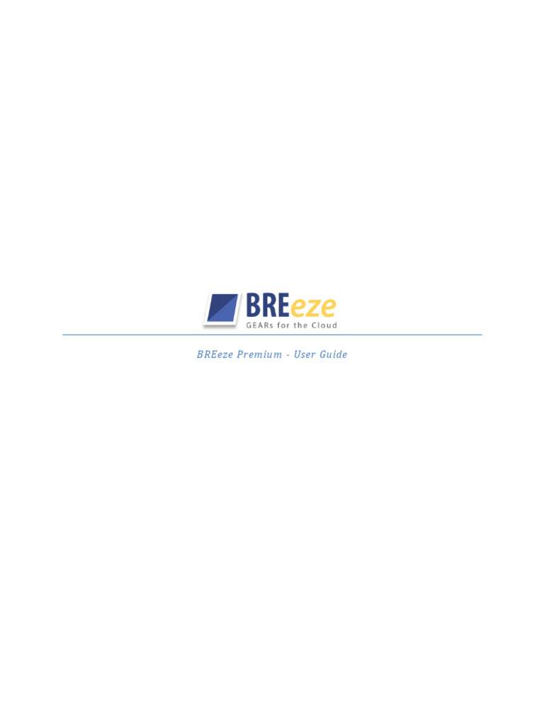 BREeze Premium User - Guide | PDF