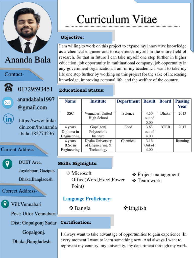 Ananda CV | PDF | Learning | Cognition